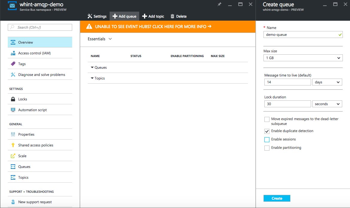 How to integrate with Microsoft Azure Service Bus using WHINT AMQP Adapter – integration ...