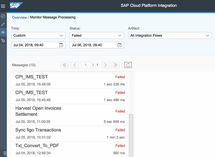 SAP Cloud Integration Messages for WHINT Interface Monitoring ...